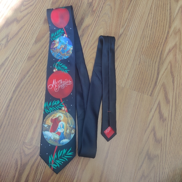 Joyland | Accessories | Joyland Nativity Scene Blackredgreen Tie | Poshmark